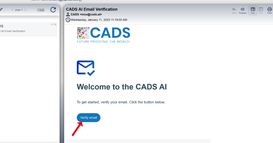How To Sign Up On Cads Ai